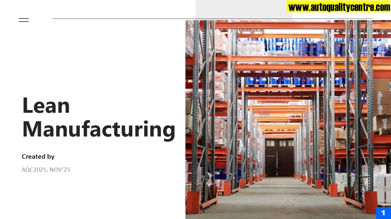 All about Lean manufacturing and its simple tools - AQC